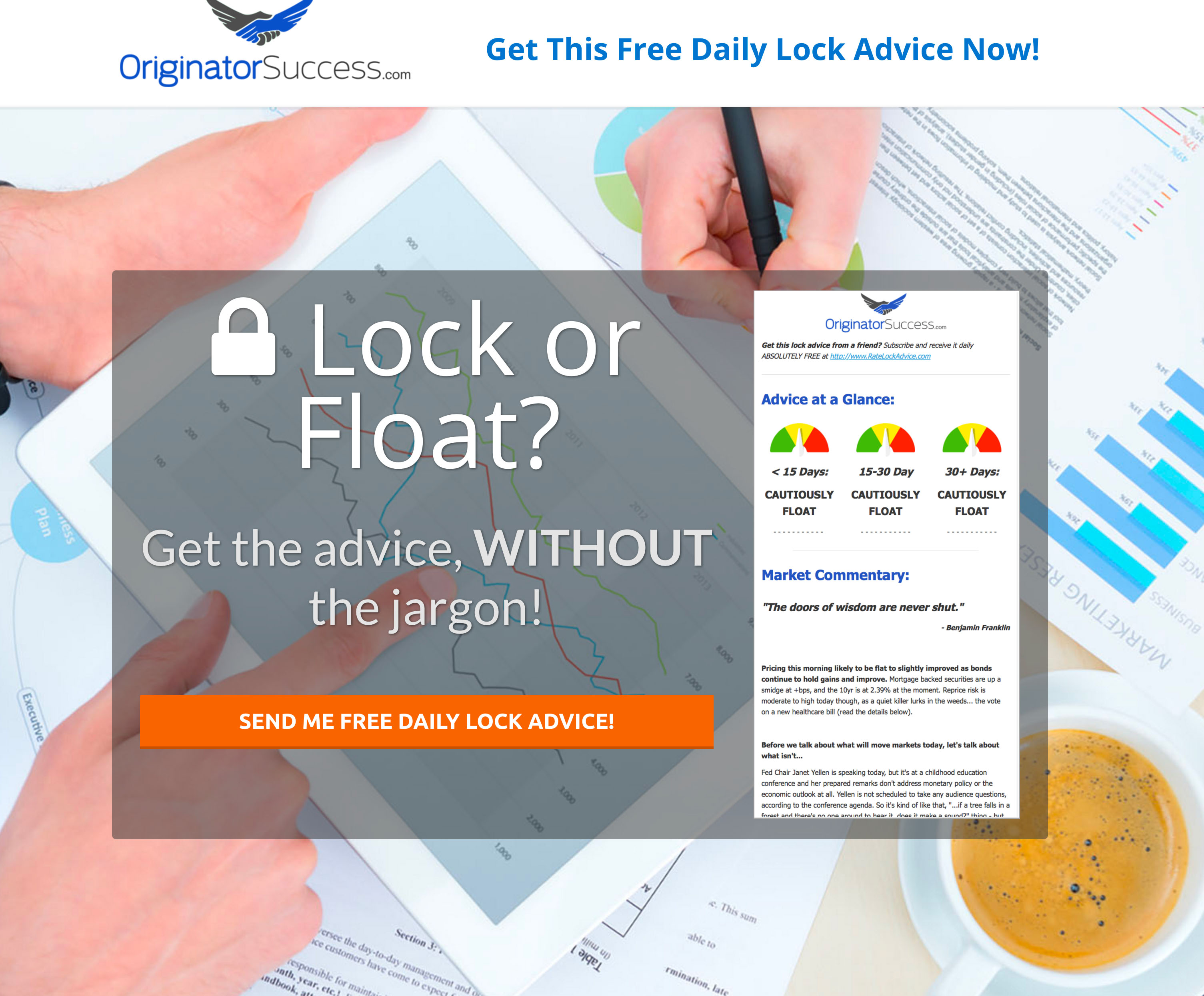 Free Daily Rate Lock Advice